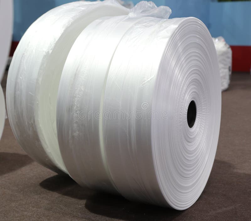 A roll of plastic sheet stock image. Image of business - 128598251