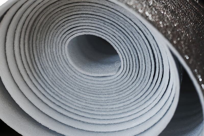 A Roll of Insulation Material from Foamed Polyurethane Close Up Stock ...