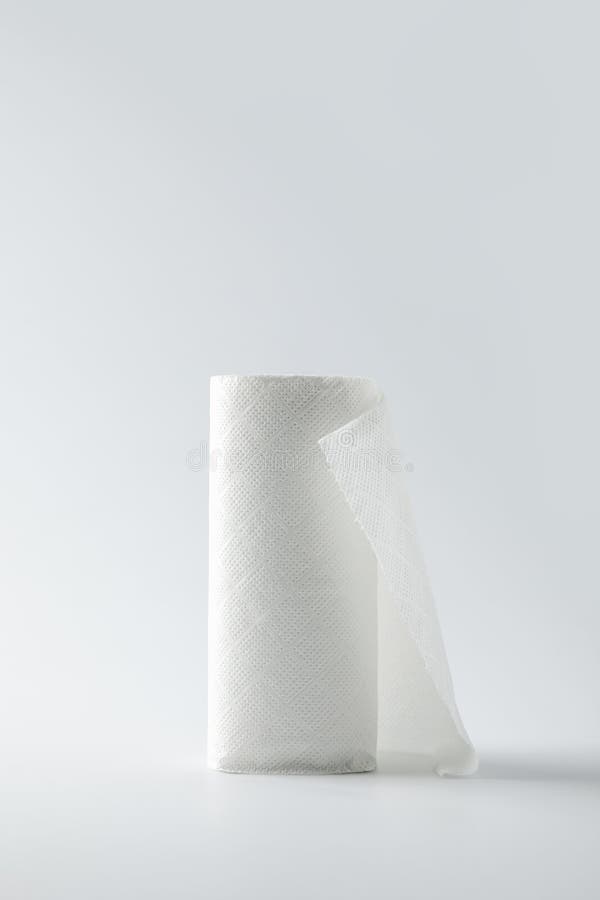 Roll of Kitchen Paper Isolated Stock Image - Image of sanitariness ...