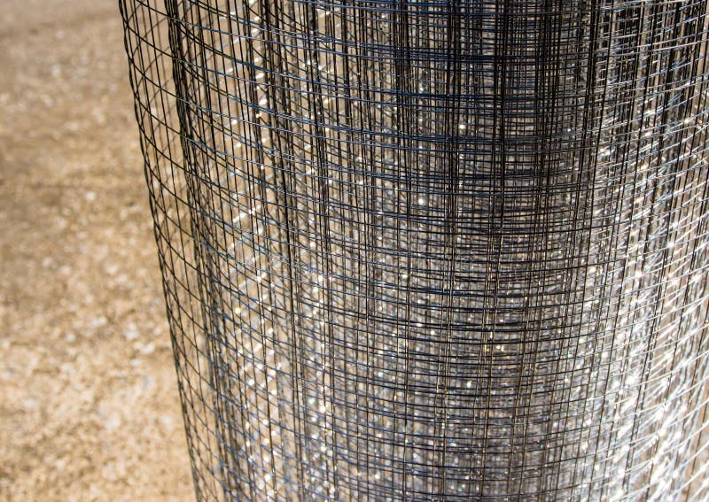 Roll Loose Shiny Thin Wire Grating Stock Photo - Image of mesh, grate ...
