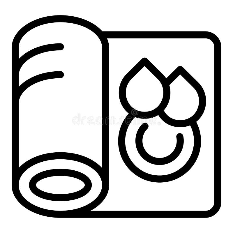 Roll Machine Icon Outline Vector. Plotter Offset Stock Vector ...