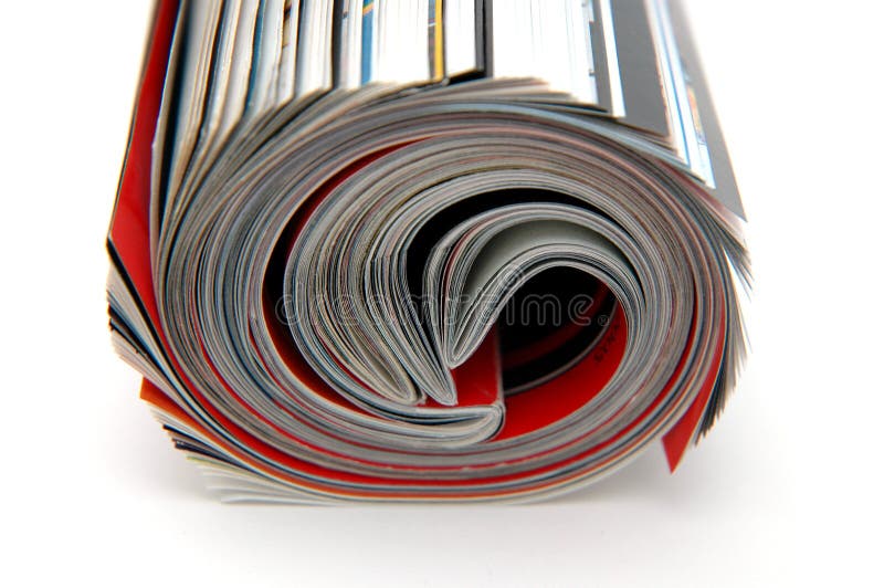 Roll of Magazine stock image. Image of education, information - 861777