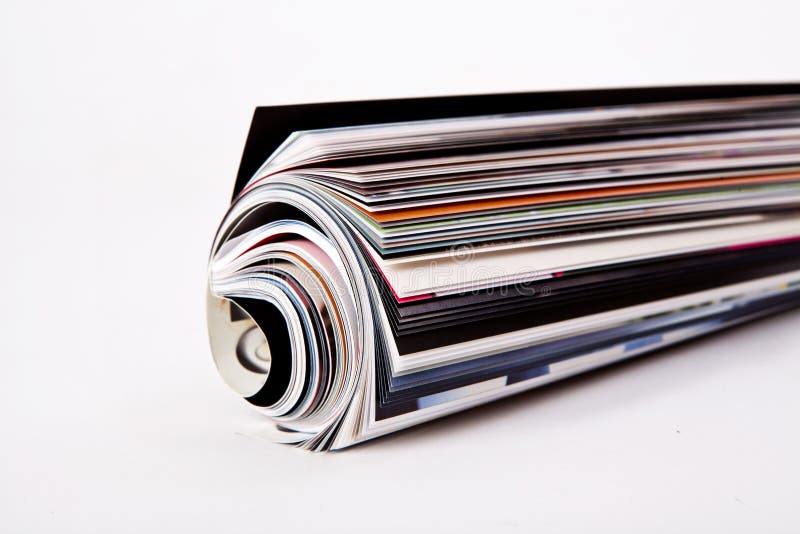 Roll of magazine stock photo. Image of agent, abstract - 30682858