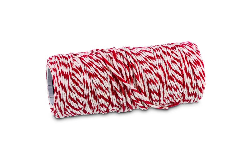 Roll of Mail Rope Isolated on White Background Stock Photo - Image of ...