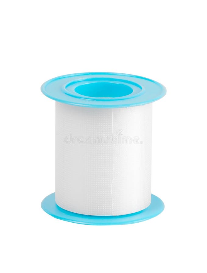 Roll of Medical Sticking Plaster on White Stock Photo - Image of ...