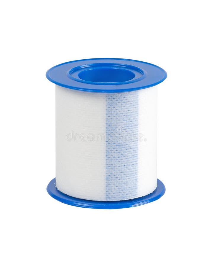 Roll of Medical Sticking Plaster on White Stock Image - Image of ...