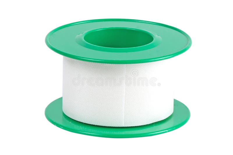 Roll of Medical Sticking Plaster on White Stock Image - Image of nurse ...