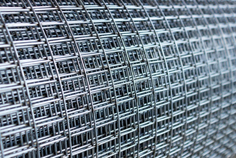 Roll of Metal Mesh with Rectangular Cells. Concept- Construction ...