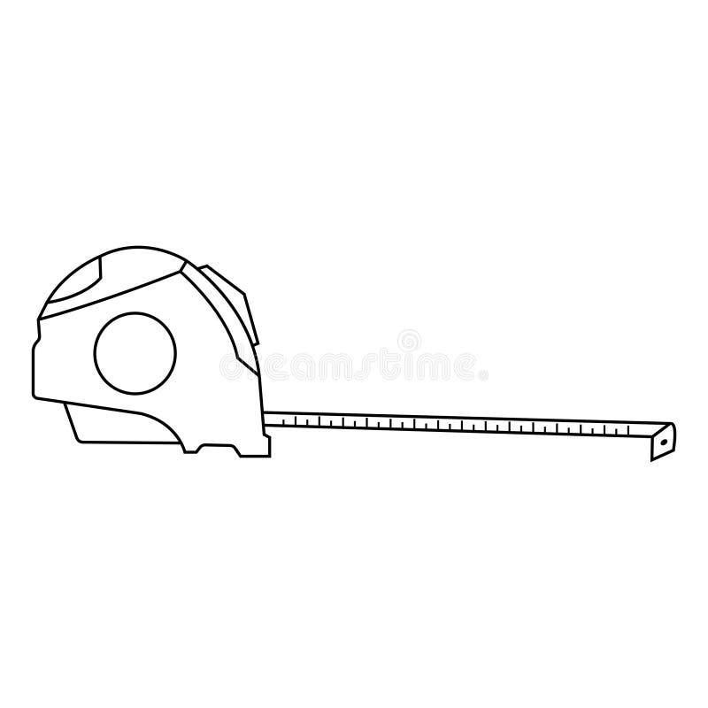 Roll meter icon stock vector. Illustration of inches - 277673869