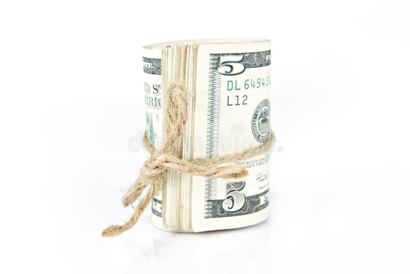 Roll of money stock photo. Image of expenses, banknote - 58928104