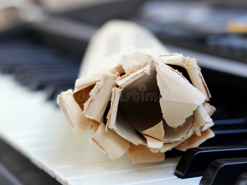 Roll of Musical Notes on the Piano Stock Photo - Image of instrument ...