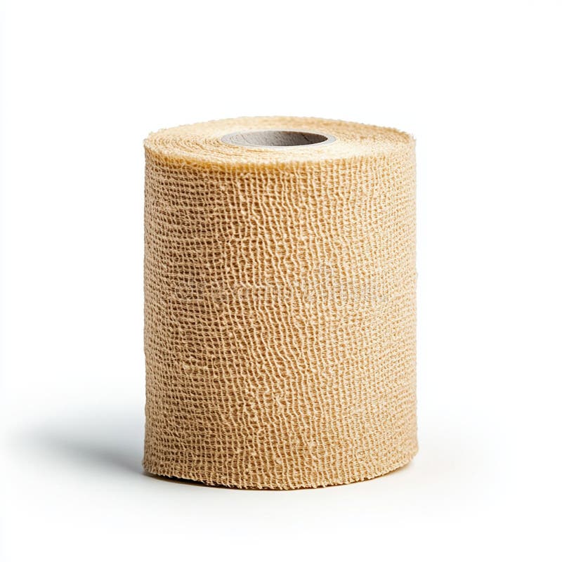 A Roll of Natural Cotton Bandage Cloth for Medical and First Aid Use ...