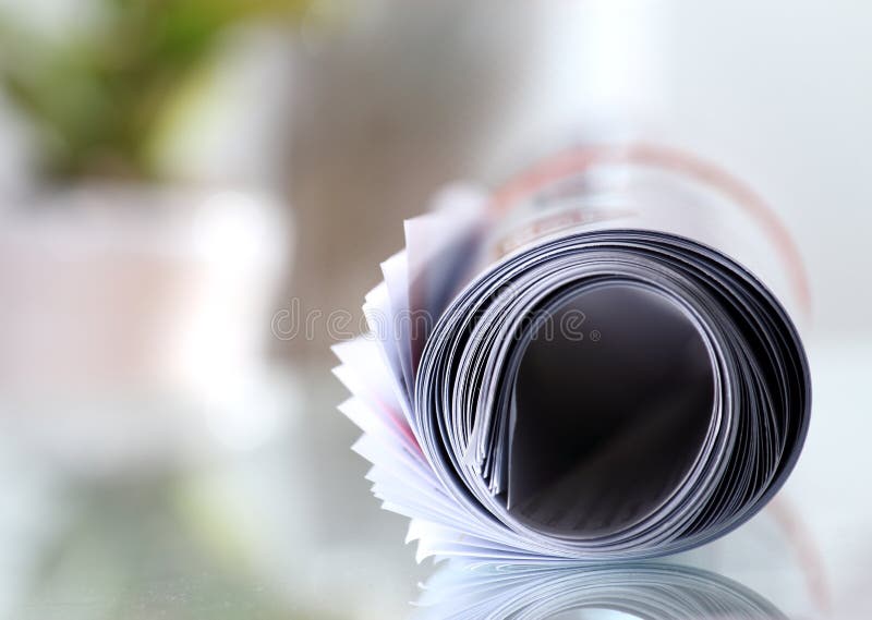 Roll of newspaper stock photo. Image of morning, information - 26064372