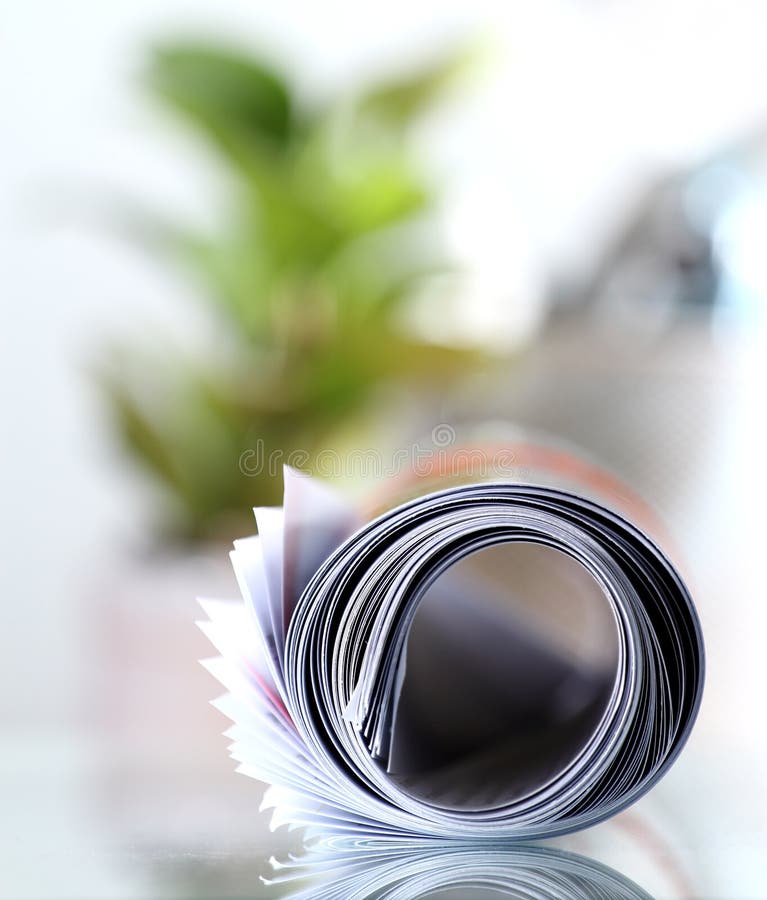 Roll of newspaper stock image. Image of correspondence - 26064433