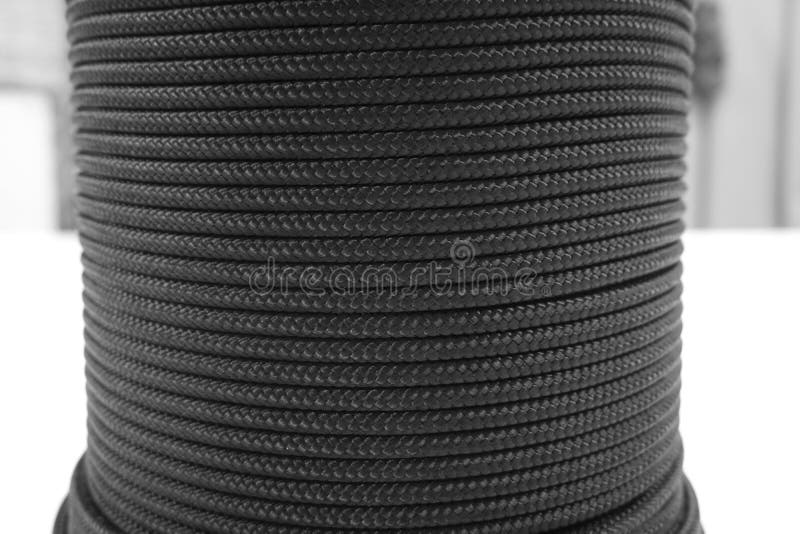 Roll of nylon rope stock photo. Image of fiber, textured - 82383292