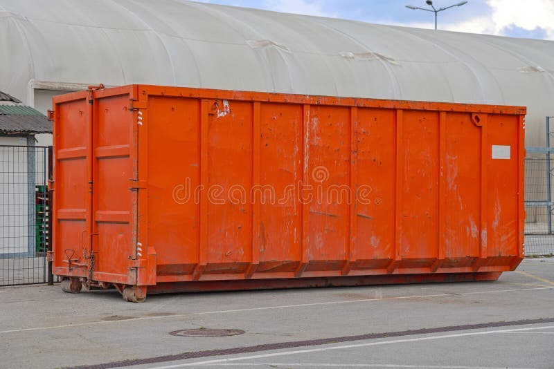 Roll Off Dumpster stock photo. Image of industry, garbage - 285132592