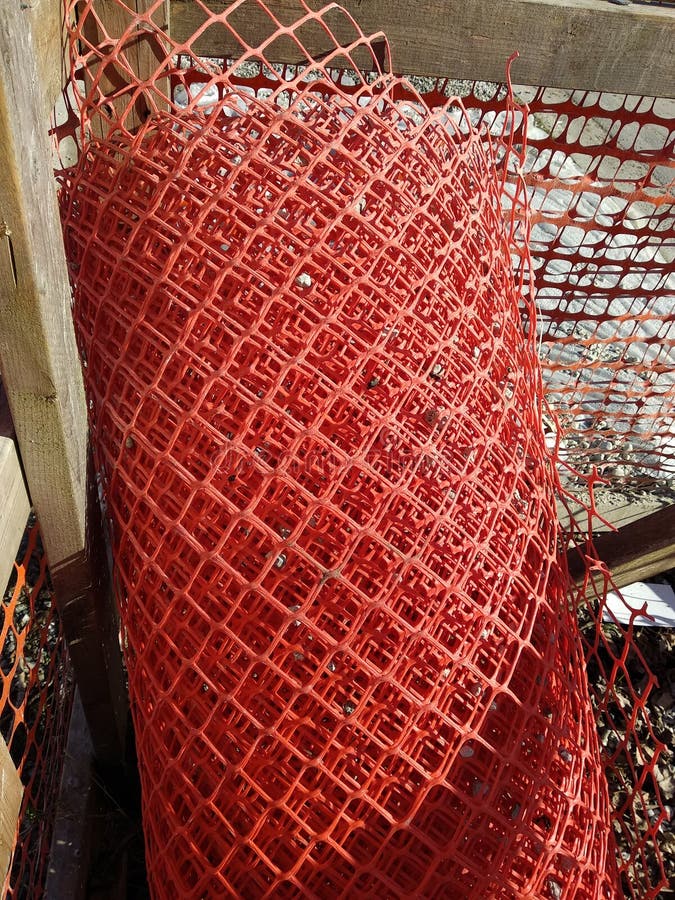 Roll of orange netting stock photo. Image of mesh, construction - 173457082