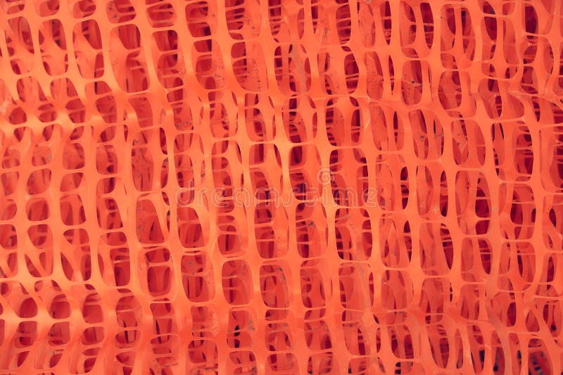 A Roll of Orange Plastic Protective Barrier Mesh. Plastic Mesh for ...