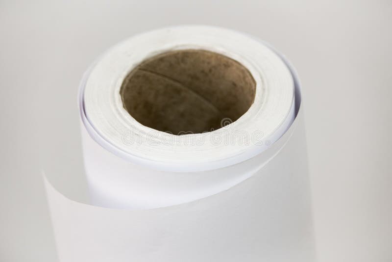 Roll Paper Intended for Printing Stock Image - Image of canvas ...