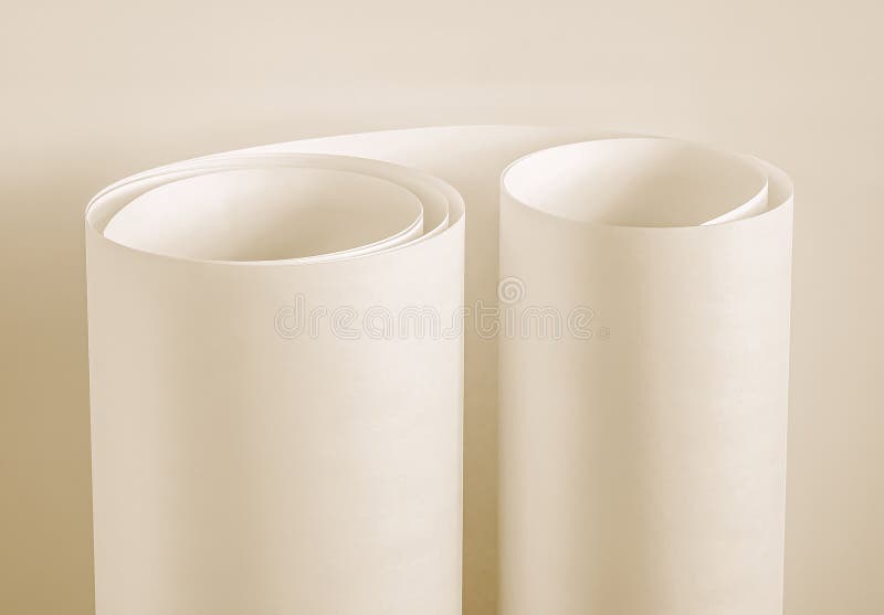 Roll of paper. stock photo. Image of template, page - 381372774