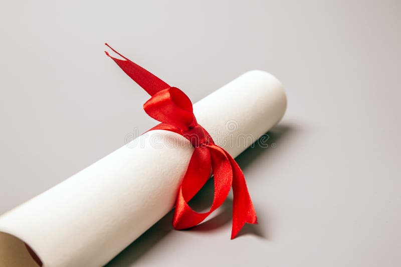 Roll of paper stock image. Image of rolled, certificates - 59287021