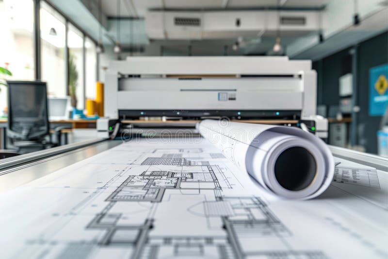 A Roll of Paper on a Table, Suitable for Office or Crafting Projects ...