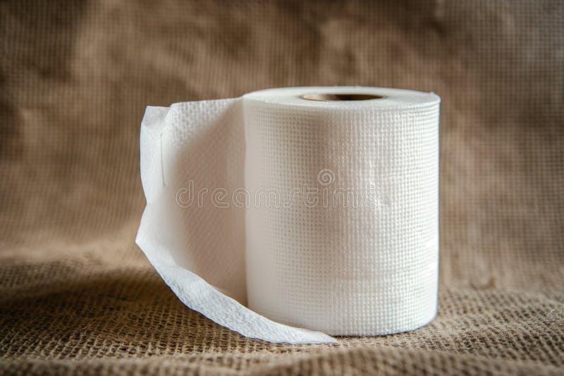 Roll of Paper Towels on Textured Background Stock Image - Image of ...