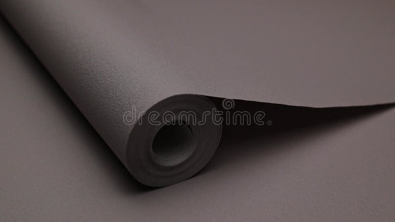 Roll of Paper Wallpaper on the Wall with Texture, Camera Movement ...