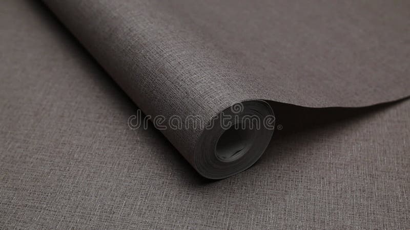 Roll of Paper Wallpaper on the Wall with Texture, Camera Movement ...