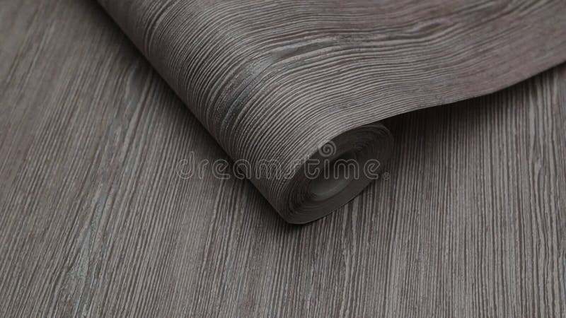 Roll of Paper Wallpaper on the Wall with Texture, Camera Movement ...