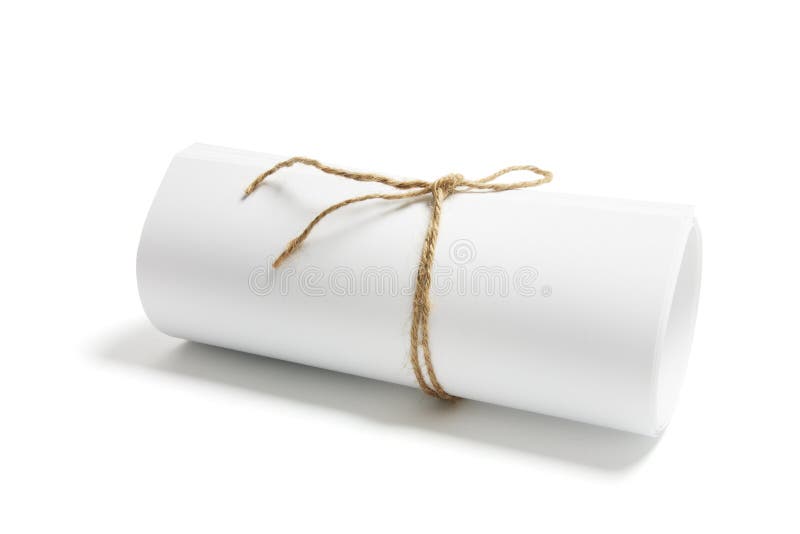 Roll of Papers stock image. Image of office, string, cutout - 11088777