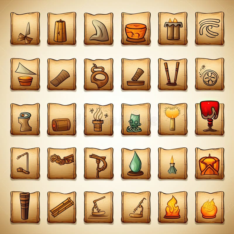 Roll Papyrus Scroll Game Ai Generated Stock Image - Image of paper ...