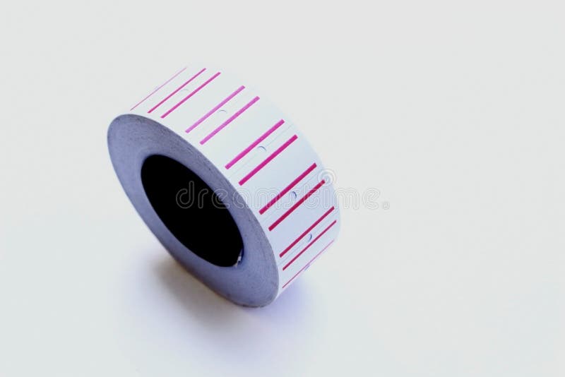 The roll of price labels stock photo. Image of roll, isolated - 14947198