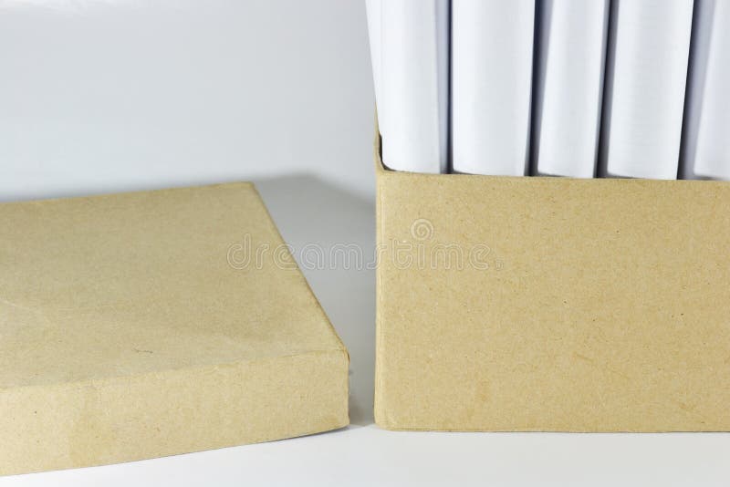 Roll reused paper stock photo. Image of place, recycle - 62833974