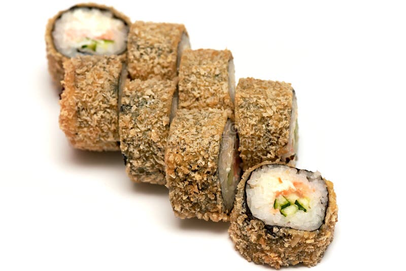 Roll Rice Nori Fish Soy Sauce Chinese Isolate Stock Photo - Image of ...