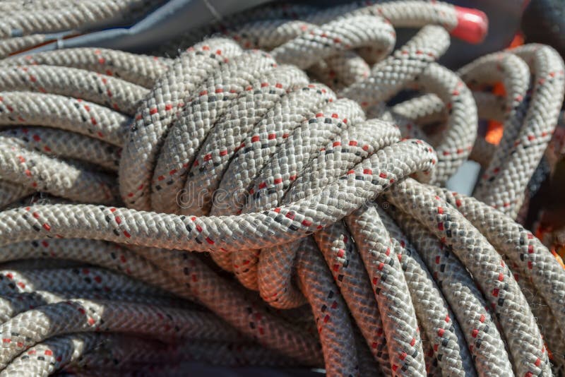 Roll of Rope with Enough Use Stock Image - Image of white, ship: 209814015