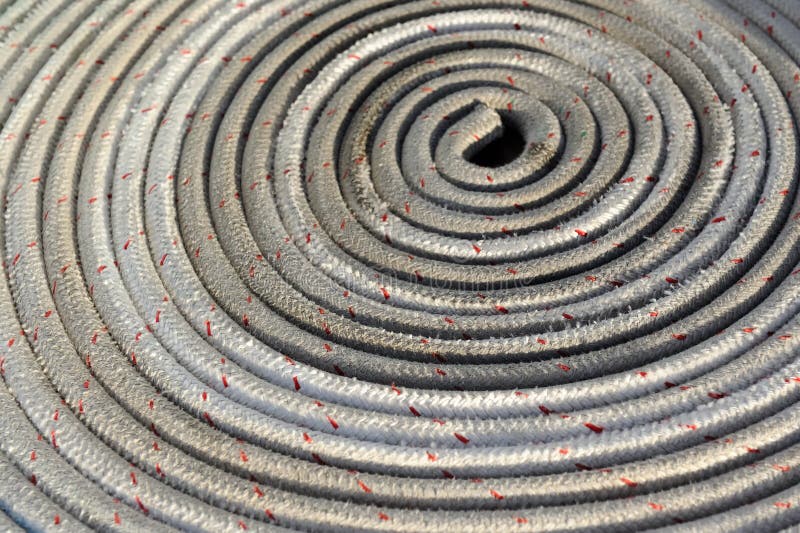 Roll of Rope Folded Helix stock image. Image of lashing - 98457747