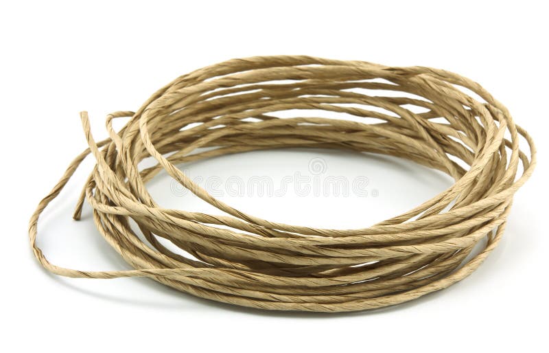 Roll of rope isolated stock photo. Image of detail, laundry - 39503666