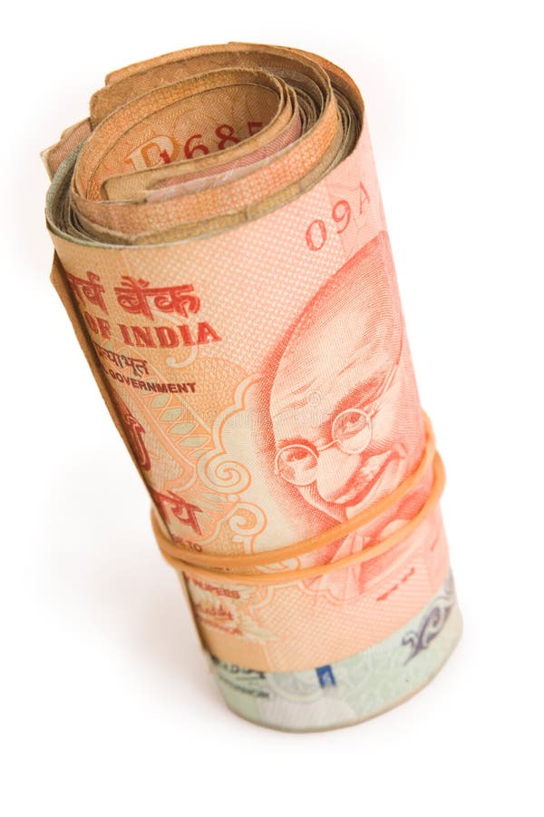 Indian rupees stack stock image. Image of denominations - 32839555