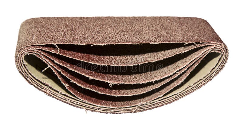 Roll of sandpaper stock photo. Image of carpentry, single - 33829904