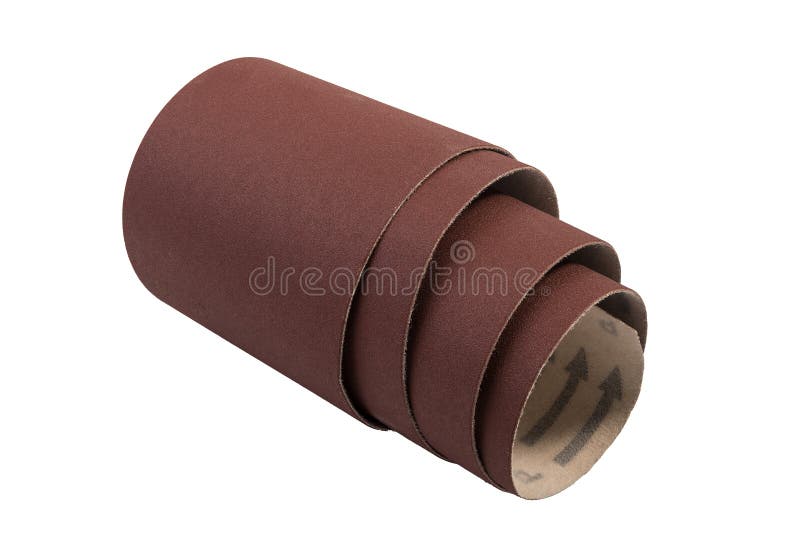 A roll of sandpaper stock photo. Image of industry, brown - 287453042