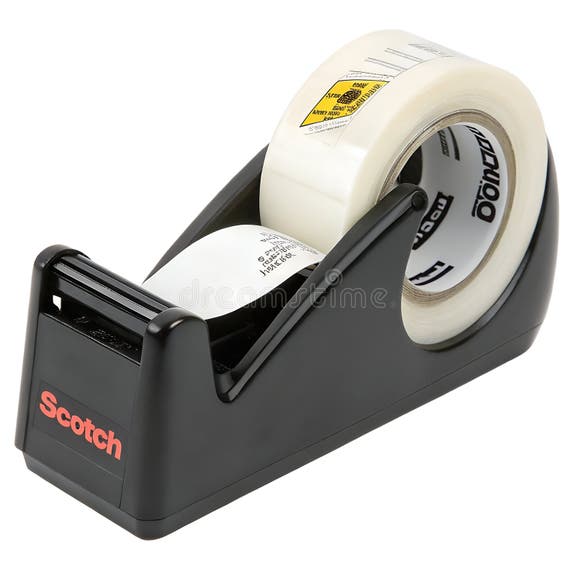 Roll of Scotch Tape stock illustration. Illustration of material ...