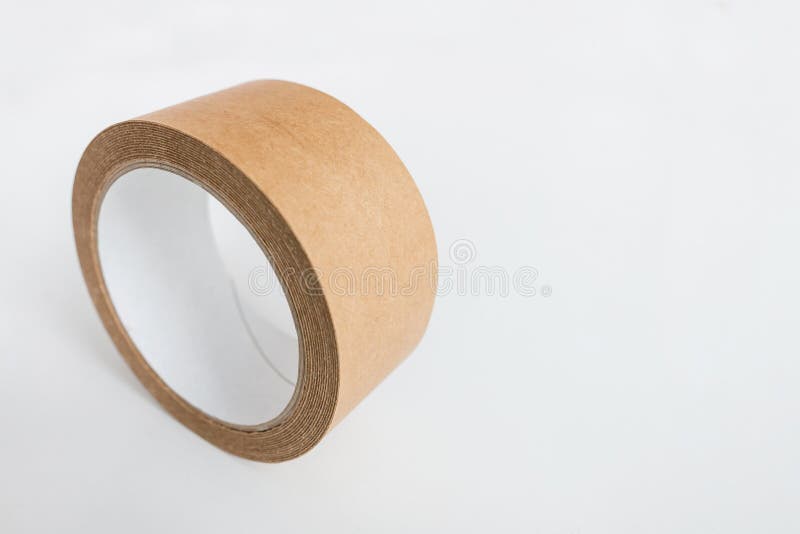 Roll of Scotch Tape on White Stock Image - Image of office, insulating ...