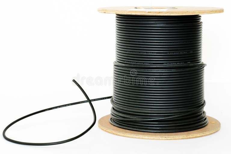 Roll of signal cable stock image. Image of outdoor, shield - 60679065