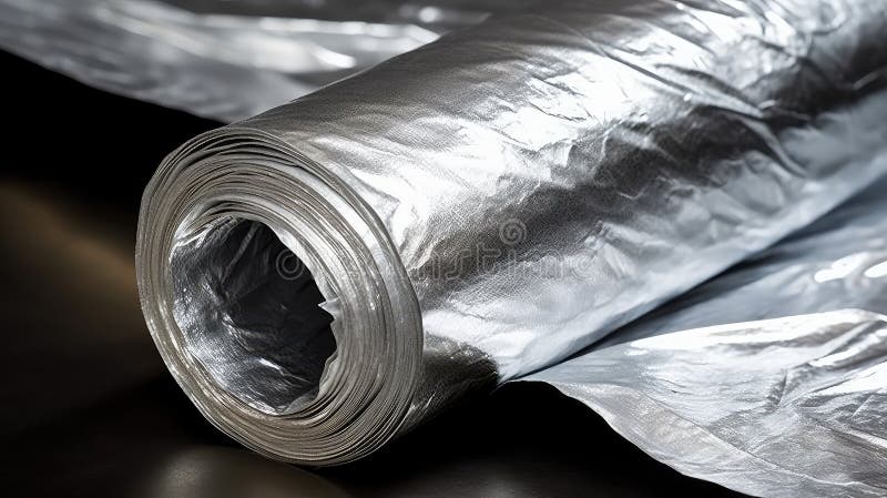 Roll silver foil paper stock illustration. Illustration of sheet ...