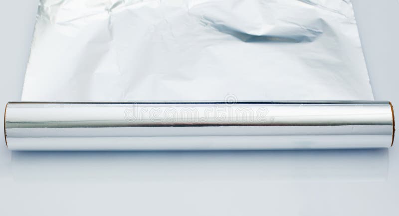 Roll of Silver Tin Foil stock photo. Image of cooking - 22704496