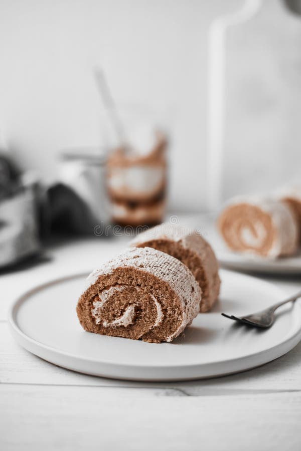 Roll small cake coffee stock photo. Image of sugar, roll - 178590070
