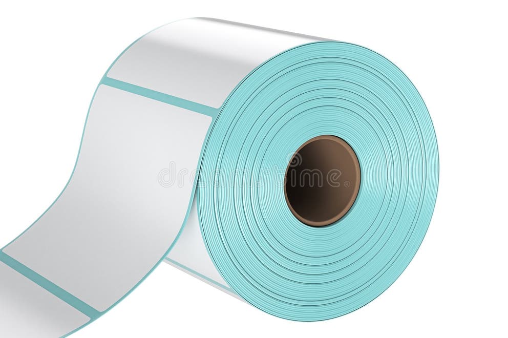 Roll stack, close view stock illustration. Illustration of office ...