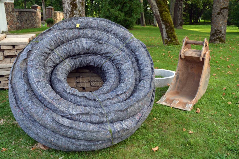 Rolls Plastic Drainage Pipe Stock Photos - Free & Royalty-Free Stock ...