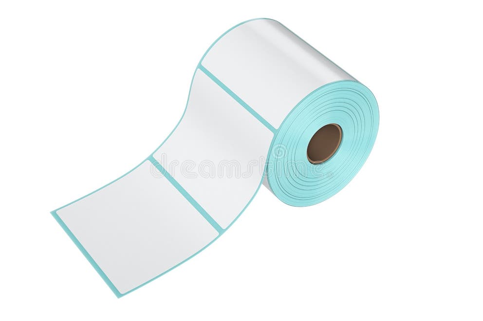 Roll stack label print stock illustration. Illustration of graphic ...